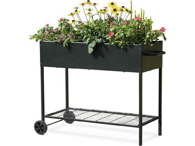 Click here for MIXC Metal Raised Garden Bed Outdoors with Legs  E... prices