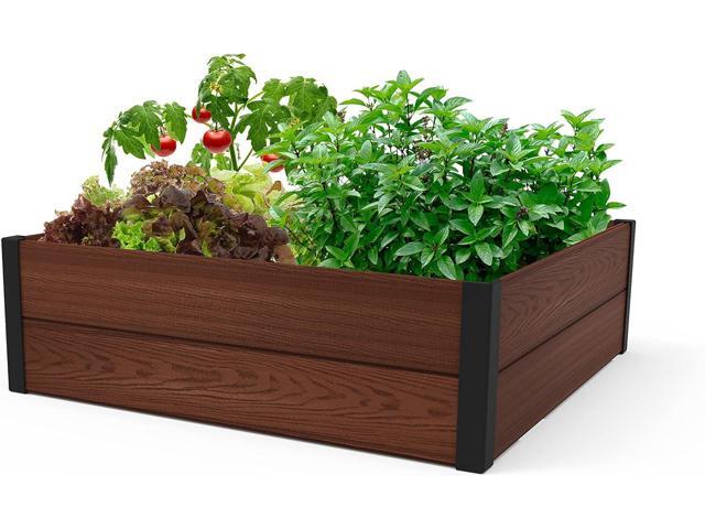 Click here for Keter 48 X 48 inches Wood Look Raised Garden Bed... prices