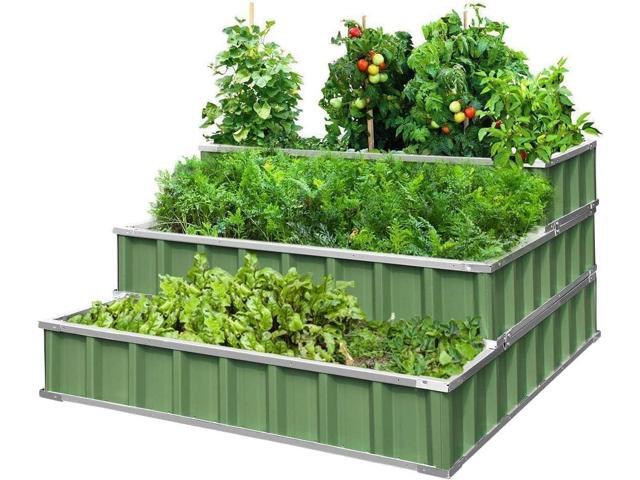 Click here for KING BIRD 3 Tiers Raised Garden Bed Dismountable F... prices