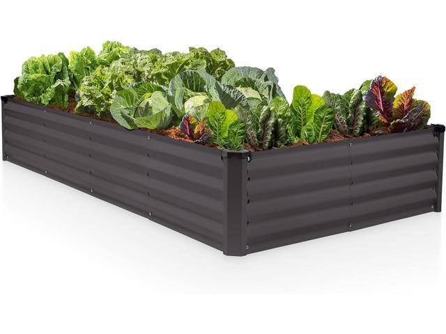 Click here for Galvanized Raised Garden Beds Outdoor // 6×3×1 ft... prices