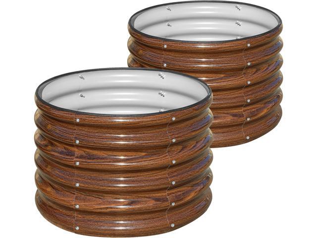 Click here for SnugNiture Raised Garden Bed  2 PCS 2×2×1.5ft Roun... prices