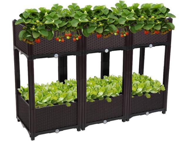 Click here for VINGLI Square Raised Garden Bed  Self-Watering Pla... prices