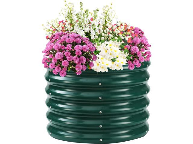 Click here for 17 Tall Elevated Round Metal Rised Garden Bed- 2x2... prices