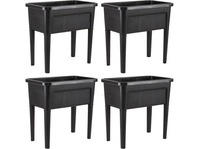 Click here for 4 Pcs Plastic Raised Garden Beds with Legs16 Gallo... prices