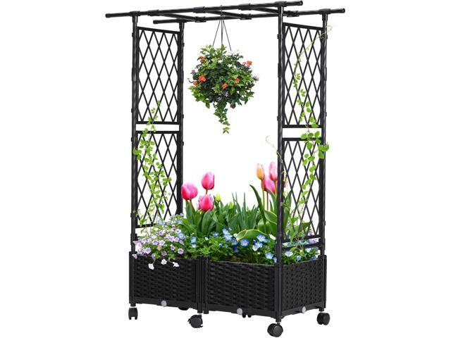 Click here for Lalahoni Planter with Trellis  4.5ft Trellis Plant... prices
