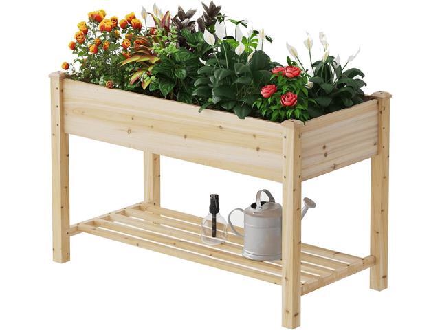 Click here for Wooden Raised Garden Bed Planter Box with Legs  Wo... prices