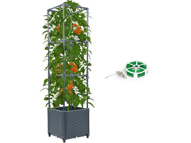 Click here for Tomato Planter with Trellis Cage Raised Garden Bed... prices
