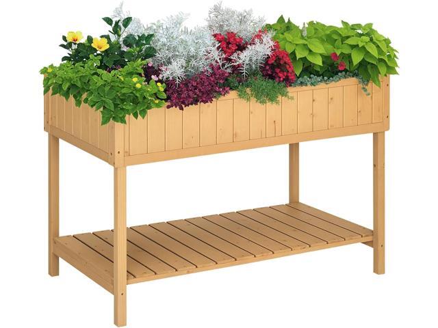 Click here for Outsunny 43x18x30in Raised Garden Bed with 8 Pocke... prices