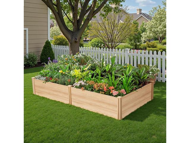 Click here for SPECRAFT 8x4 Ft Wood Raised Garden Bed  Durable 15... prices