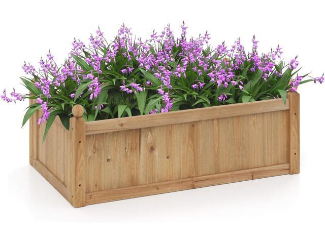 Click here for HAPPYGRILL Wood Raised Garden Bed  46 x 24 x 16 Re... prices
