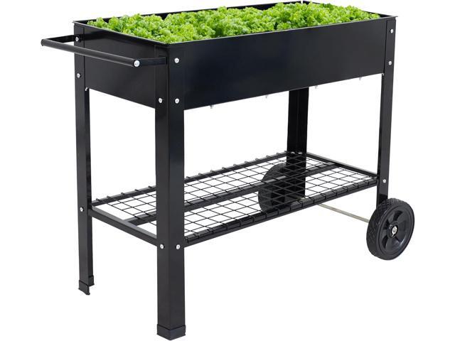 Click here for Sunnydaze 43-Inch Galvanized Steel Raised Garden B... prices