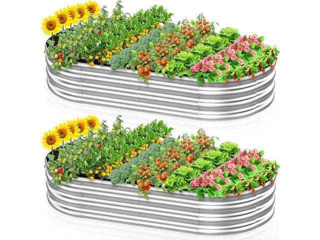 Click here for 2pcs 72x36x12in Galvanized Steel Raised Garden Bed... prices