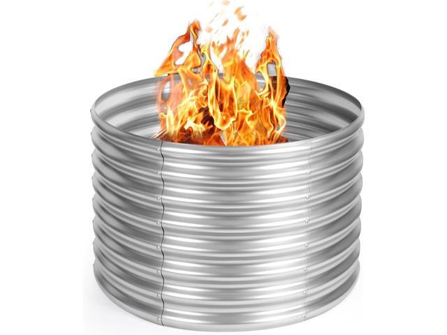 Click here for 36 inch Fire Pit Ring  Galvanized Fire Ring 2ft hi... prices