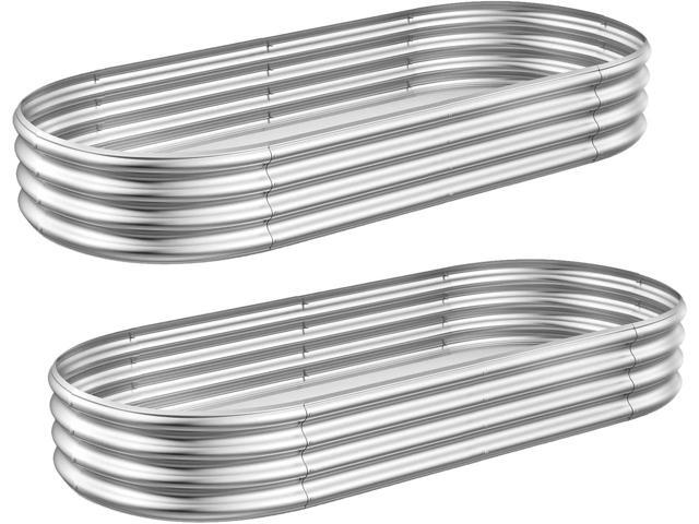 Click here for Metal Raised Garden Bed 2Sets Galvanized Planter B... prices