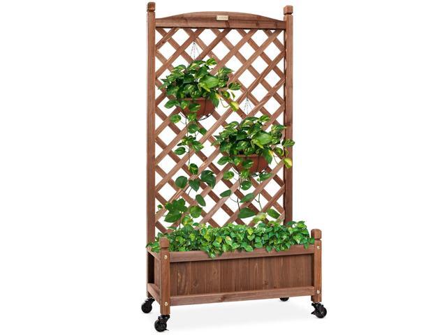 Click here for Best Choice Products 60in Wood Planter Box & Diamo... prices