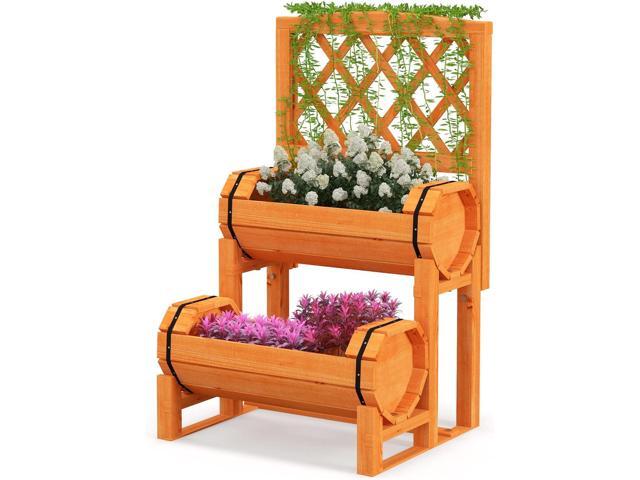 Click here for S AFSTAR 2 Tier Raised Garden Bed with Trellis  Wo... prices