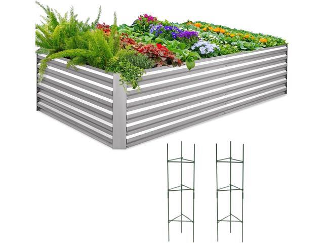 Click here for Quictent Galvanized Raised Garden Bed 8x4x2 Ft Tal... prices