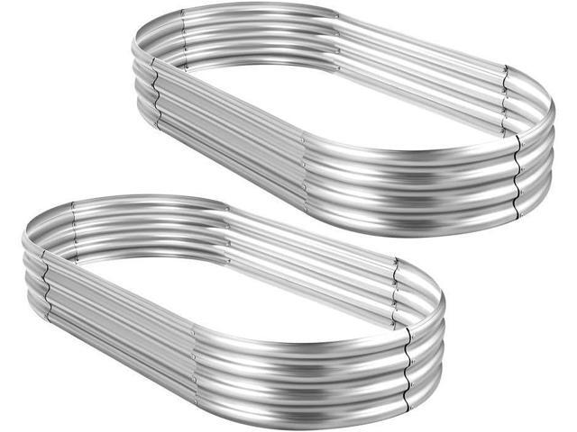 Click here for Land Guard 2Pcs Galvanized Steel Raised Garden Bed... prices