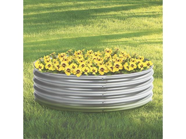 Click here for Galvanized Steel Round Raised Garden Bed 4ft. x 12... prices