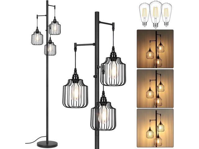 Click here for Dimmable Floor Lamp with 3 x 800LM LED Edison Bulb... prices