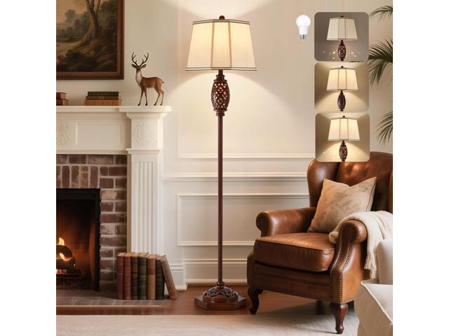 Click here for Luvkczc Vintage Floor Lamp - Brown Carved Resin wi... prices