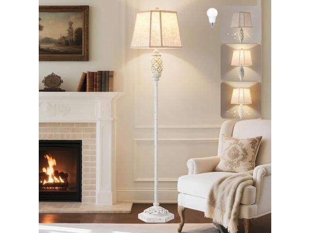 Click here for Luvkczc Rustic Floor Lamp with Floral Cutouts & Li... prices