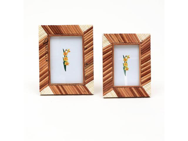 Click here for Expobazaar Decorative Salai Pattern Wooden Photo F... prices