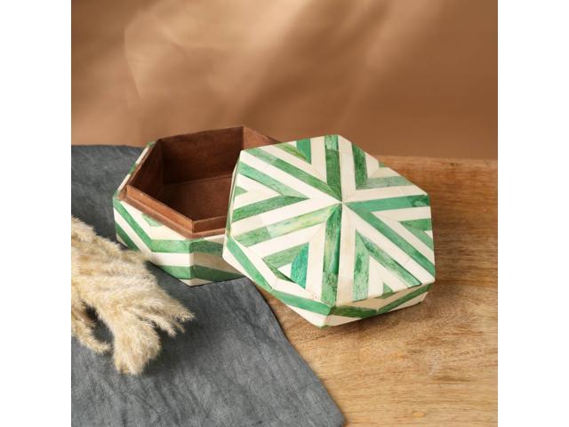 Click here for ExpoBazaar Zigzag Pattern Hexagon Shape Storage bo... prices