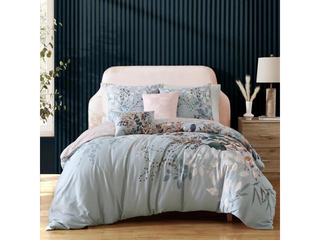 Click here for Bebejan Peach Leaves on Sage 100 Cotton Sateen 5 P... prices