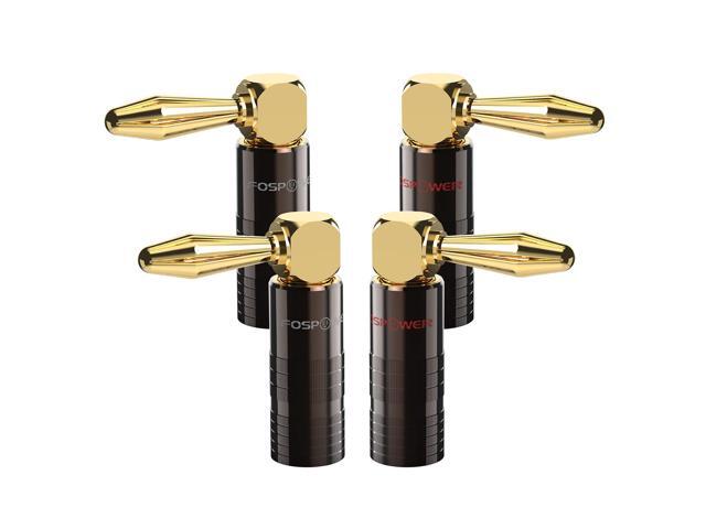 Click here for FosPower Right Angle Banana Plugs (2 Pairs / 4 pcs... prices