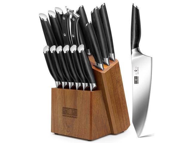 Click here for HOSHANHO 16-Piece Kitchen Knife Set with Block  Po... prices