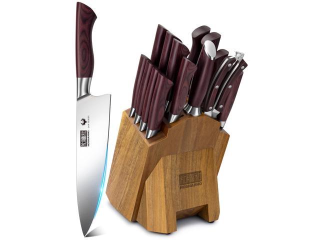 Click here for HOSHANHO Kitchen Knife Set with Block 18-Piece  Su... prices
