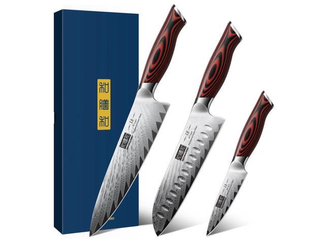 Click here for HOSHANHO 3 Pieces Damascus Kitchen Knife Set Ultra... prices