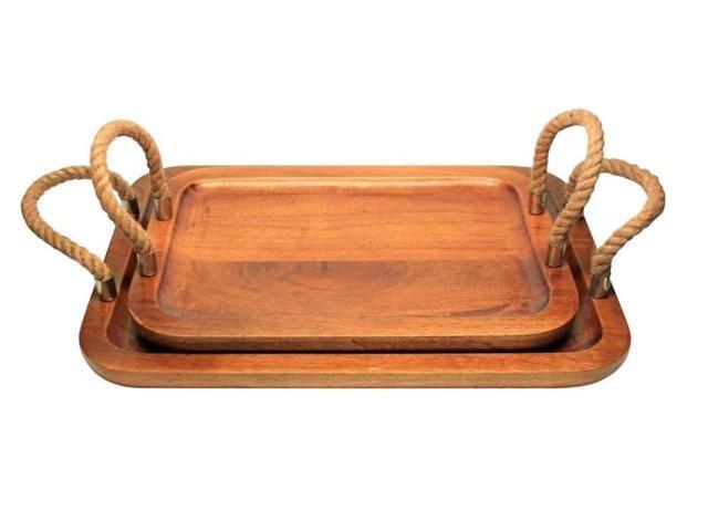 Click here for Livevie Twisted Rope Set Party Platter Tray Elevat... prices