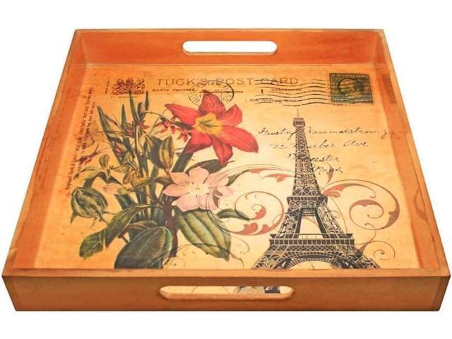 Click here for Livevie Paris Themed Serving Tray - Elegant 15 Squ... prices