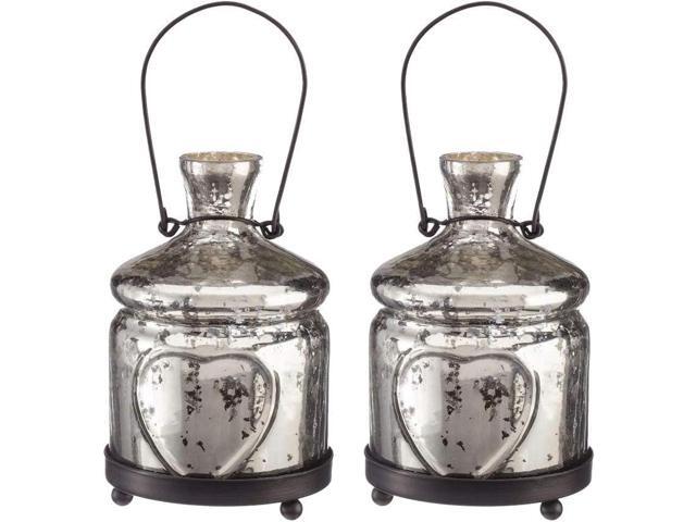 Click here for LIVEVIE Antique Silver Bottle Votive Candle Holder... prices