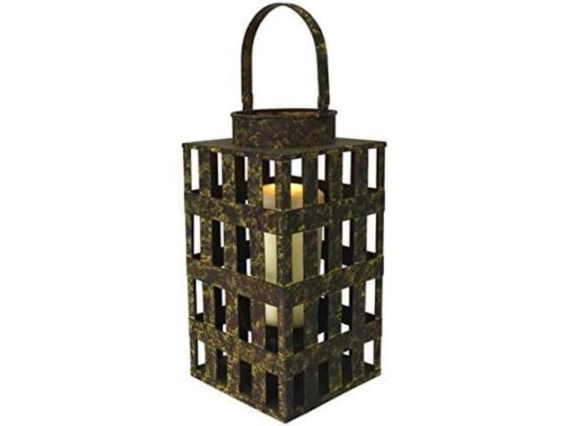 Click here for LIVEVIE Rustic Hanging Candle Lantern with Tempere... prices