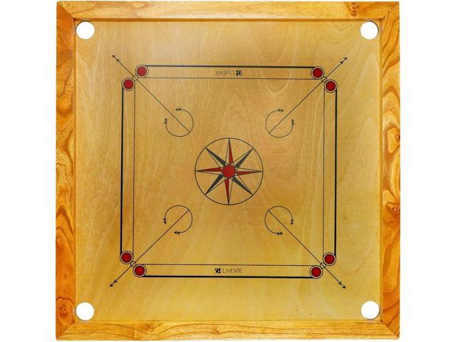 Click here for LIVEVIE Carrom Board with Coins  Striker & Bori Po... prices