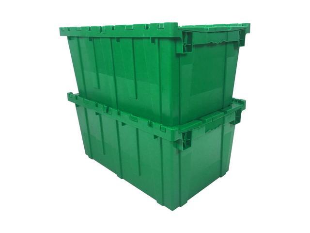 Click here for UBMOVE Storage Plastic Tote Green Crate Attached L... prices