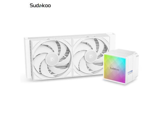 Click here for Sudokoo NEXAURA 240 White Liquid CPU Cooler: 240mm... prices