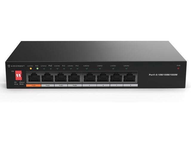 Click here for Amcrest 8-Port Switch with 4-Ports POE+ 802.3af/at... prices