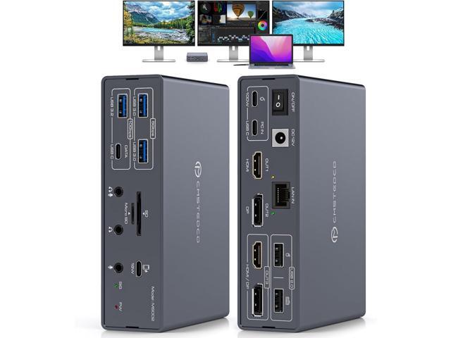Click here for Thunderbolt Docking Station 4K@60Hz 3 Monitors for... prices