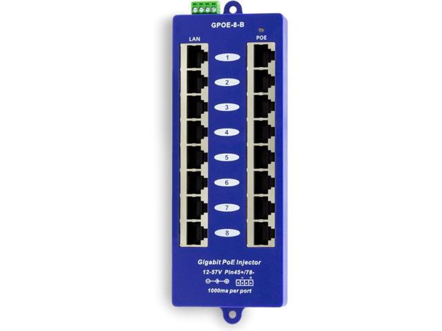 Click here for PoE Texas 8 Port Gigabit Passive PoE Injector with... prices