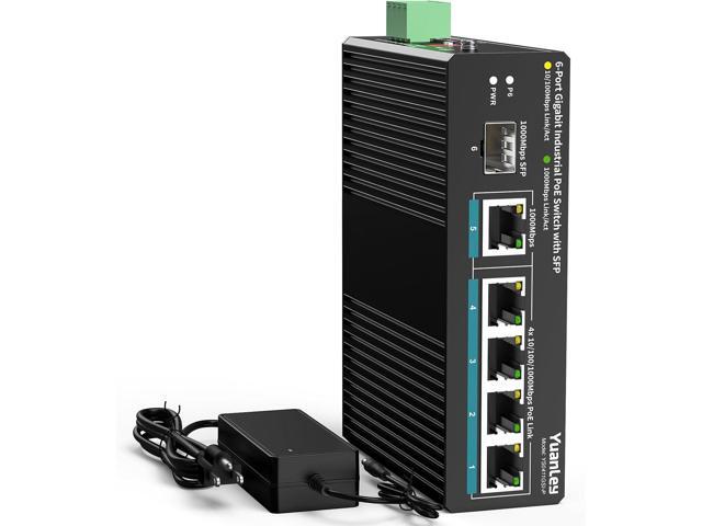 Click here for YuanLey 6 Port Industrial Switch with 4 Port PoE G... prices