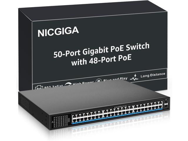 Click here for 48 Port Gigabit PoE Switch Unmanaged with 48 Port... prices