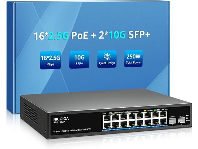 Click here for 16 Port 2.5G PoE Switch Unmanaged with 16 Port 2.5... prices