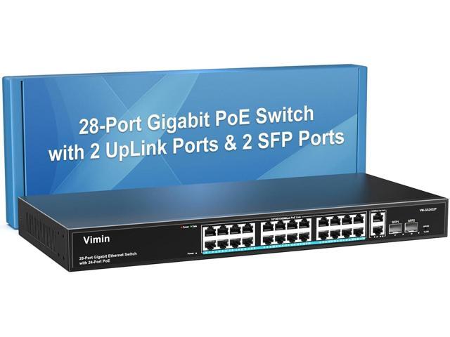 Click here for 24 Port Gigabit PoE Switch with 2 Uplink Gigabit &... prices