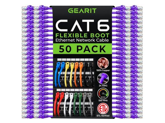 Click here for GEARit 50-Pack Cat6 Patch Cable 1 Foot Cat 6 Ether... prices