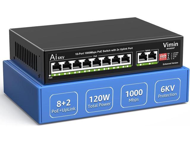 Click here for 10-Port Gigabit PoE Switch with 8 Port PoE  VIMIN... prices