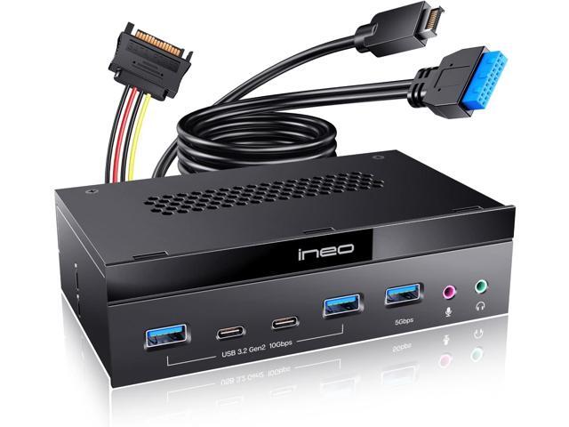 Click here for Ineo 5.25 Front Panel USB 3.2 Gen 2 Hub - 2X 10G U... prices